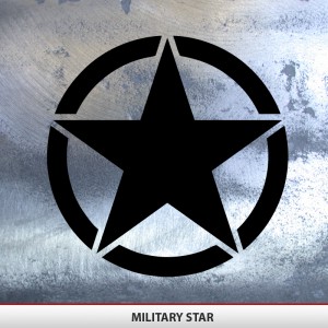Military Star Decal Invasion Style | AlphaVinyl